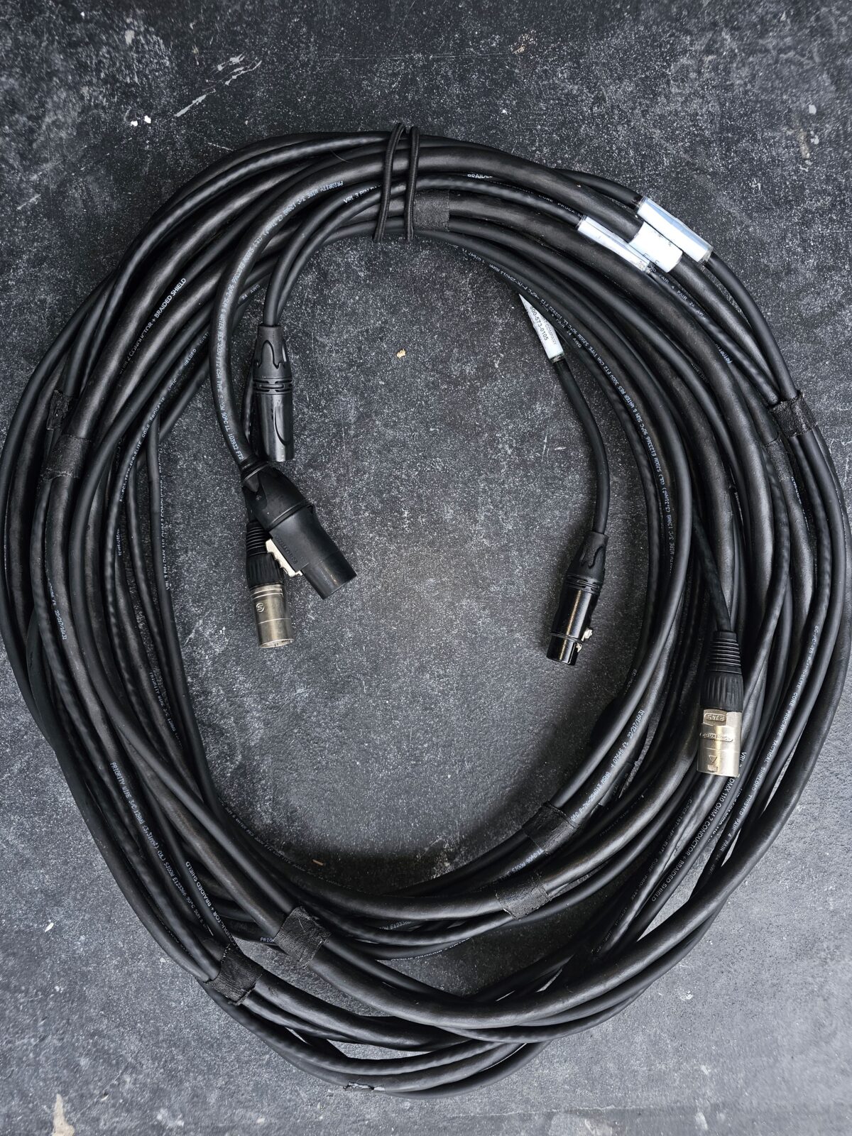 25ft. (Pro Cat5 Ethercon, 3 Pin DMX, 12AWG True1) - Laser Light Company